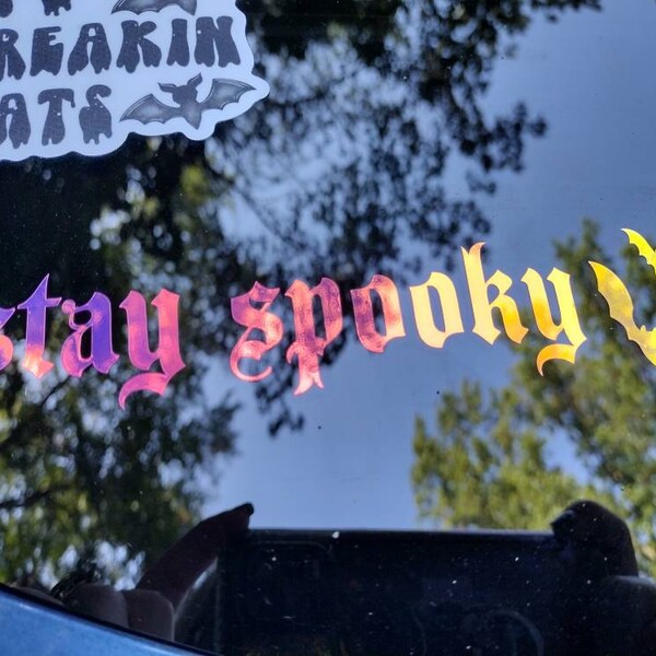 Living Dead Girl Decal, Car Decal, Spooky Car Banner, Goth Windshield ...