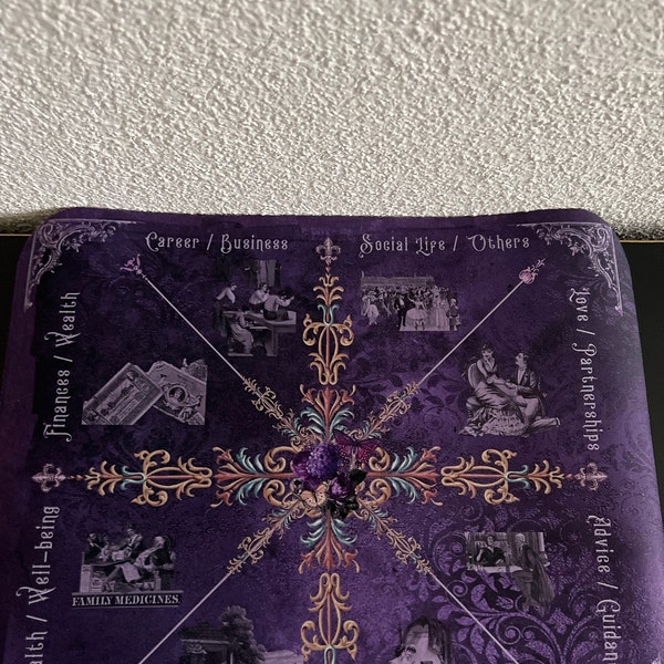 Charm Casting Mat, Dice Casting Mat, Royal Purple, Divination Mat - Etsy