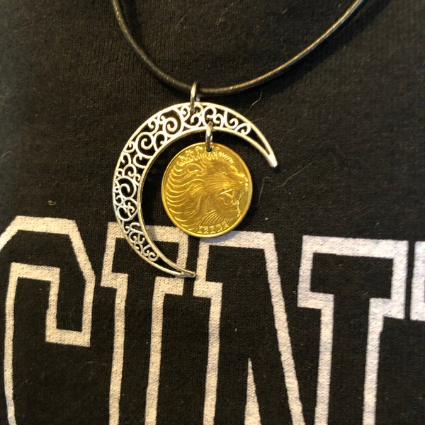 Farthing Bird Necklace, UK Farthing Bird Coin Charm Pendant, British ...