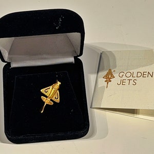 Quimbaya Flyer Ancient Aircraft Pin 24k Gold Plated Golden Jet-8 ...