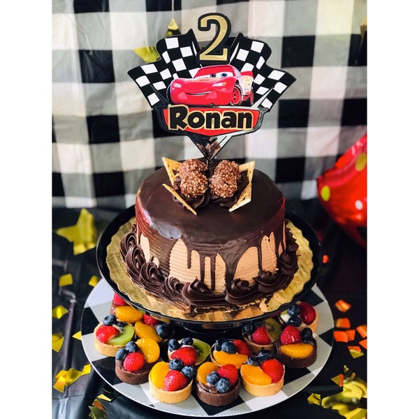 Personalized Cars Cake Topper | Cars Party Decor | Cars Centerpieces - Etsy