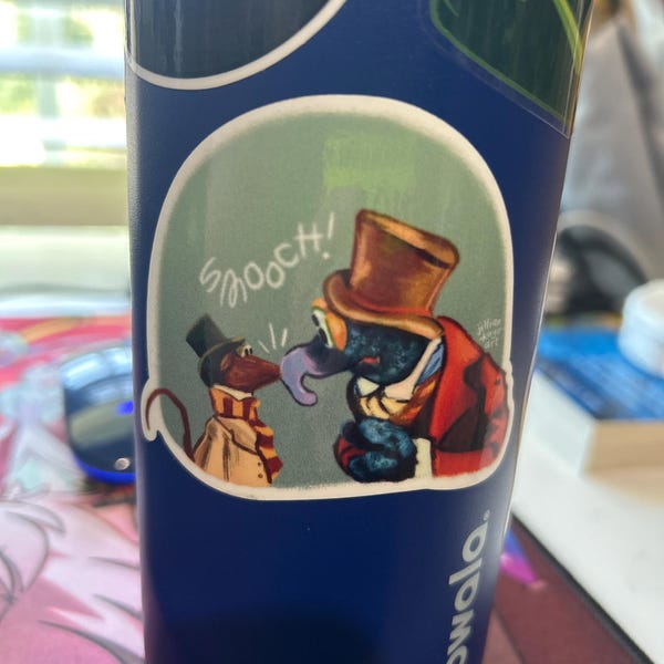 Rizzo + Gonzo Smooch (A Muppet Christmas Carol) | 3" Vinyl Sticker ...