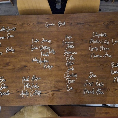 Personalised Place Names Wooden Place Names Unique Wedding Favours ...