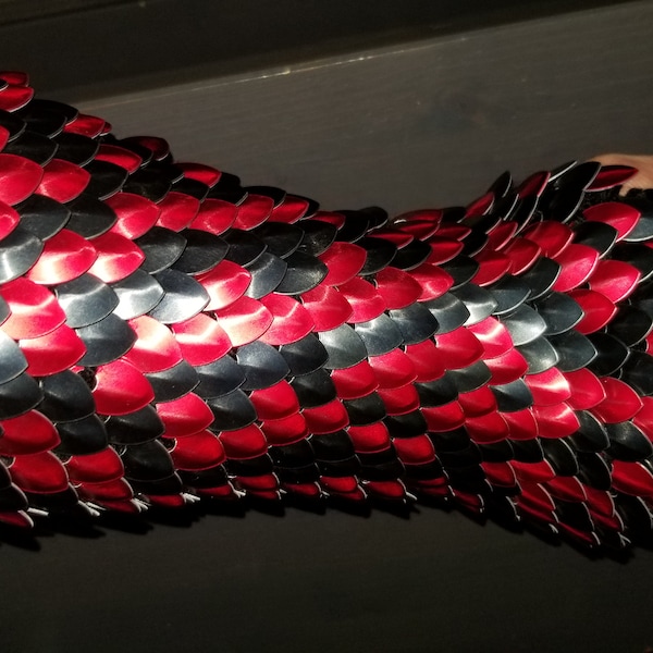 Dragon Scale Gauntlets Knitted Dragonhide Armor Elbow Length Custom ...