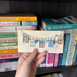 Personalised Literary Charm Bracelet - CHOOSE Your Books - Handmade ...