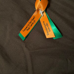 Custom Memorial Ribbons Pinned and Ready to Wear , Lapel Ribbons ...