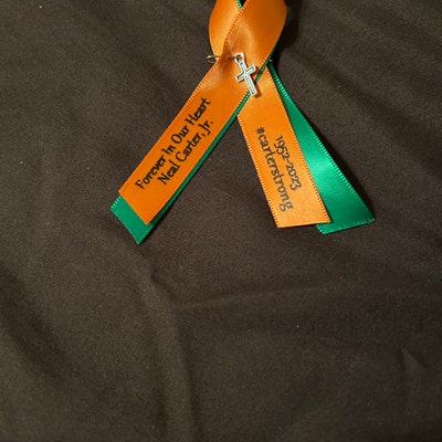 Custom Memorial Ribbons Pinned and Ready to Wear , Lapel Ribbons ...