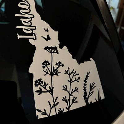Hunting/fishing Vinyl Decal, Deer and Fish Vinyl Sticker, Waterproof ...