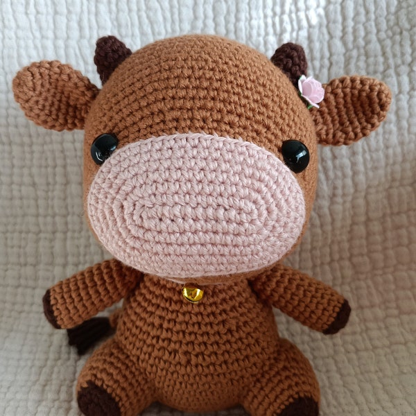 Cow Crochet Pattern Amigurumi Tutorial DIY Animals Crochet Patterns ...