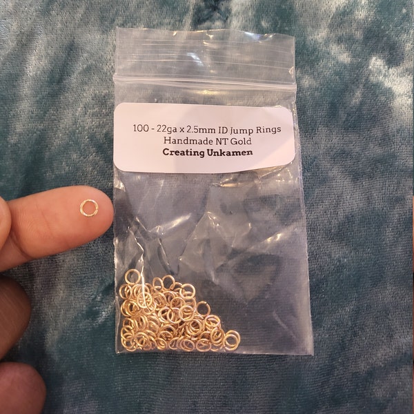 100 Handmade Non Tarnishing Gold Colored Jump Rings You Pick Gauge 14 ...