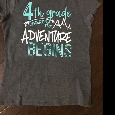 4th Grade Where the Adventure Begins Svg 4th Grade Svg Back to School ...