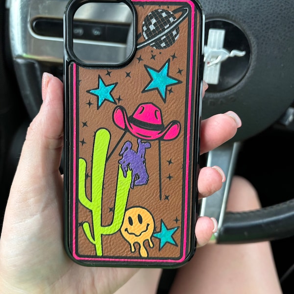 Western CUSTOM Painted Phone Case - Etsy