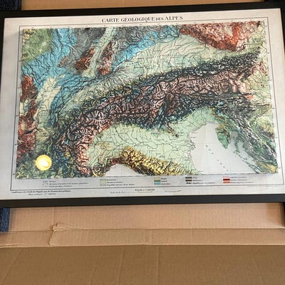 Portland, Oregon Map Satellite Elevation Map Map Art Topographic ...