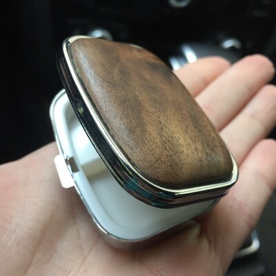 Walnut Small Jewelry Box Small Things Box Glasses Case - Etsy