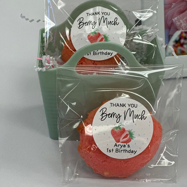 Strawberry Birthday Party Favor Labels, Strawberry Birthday, Strawberry ...