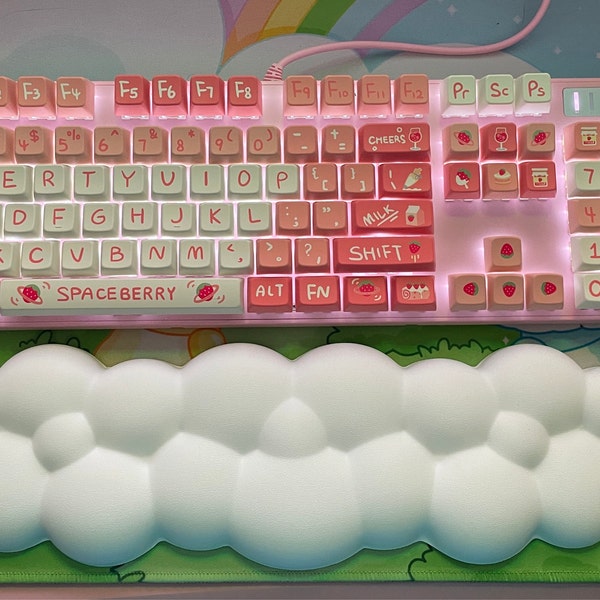 Sweet Strawberry Keycap Set, Cherry and MDA Profile, PBT, Cherry MX ...