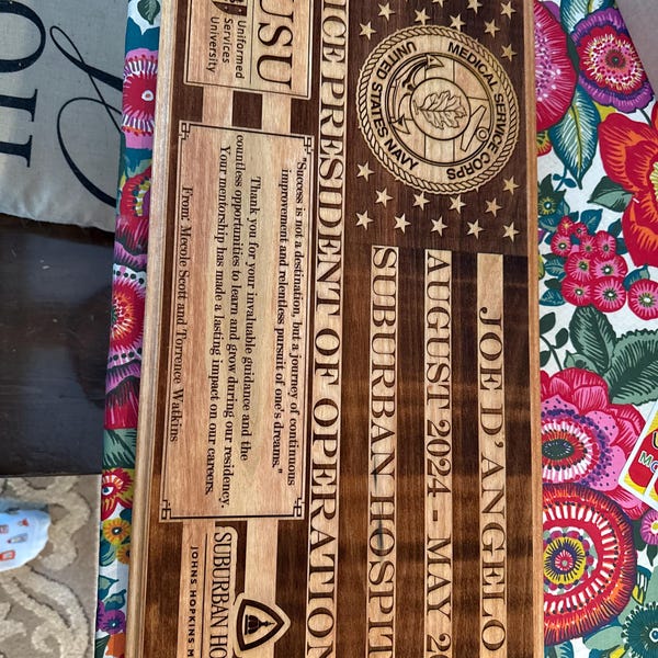 Laser Engraved Plaque - Going Away Gifts - American Flag - Army Plaques ...
