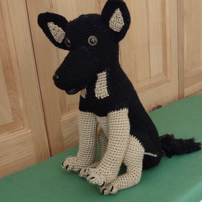 Crochet Pattern German Shepherd Dog Alsatian Amigurumi pattern Stuffed ...