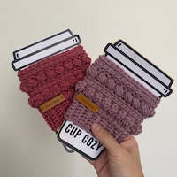 Tall Cup Cozy Display Card, PRINTABLE Template Coffee Sleeve Insert ...