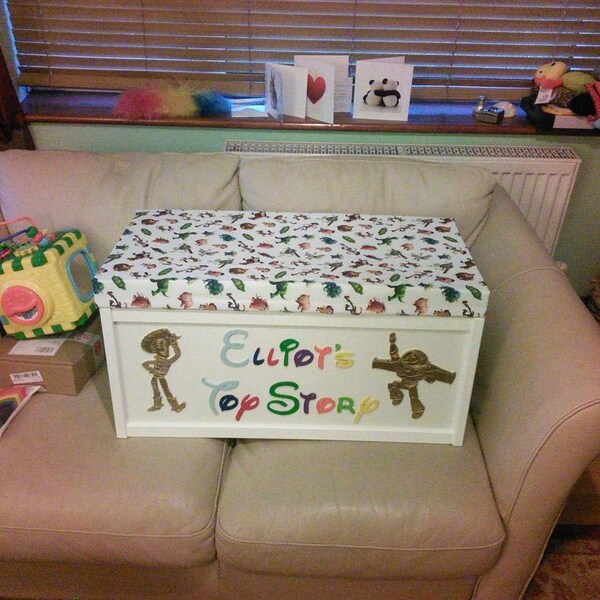 Personalised Toy Box, Custom, Bespoke, Wooden, Toy Box, Large, Toybox ...
