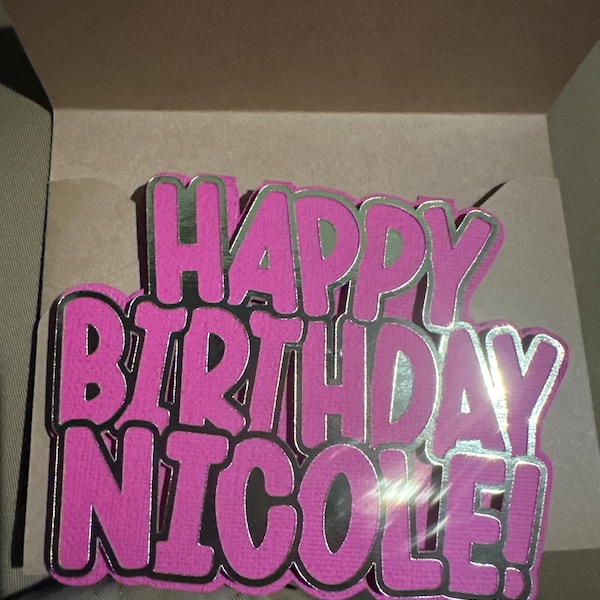 Personalized Birthday Gift Card Holder, Personalized Birthday Card ...