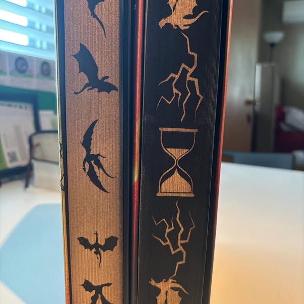 Haunting Adeline Red Painted Edges Cat and Mouse Duet Book, Custom ...