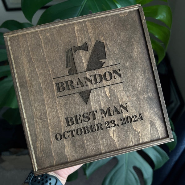 Groomsmen Proposal Box - Will You Be My Groomsman, Best Man Proposal ...