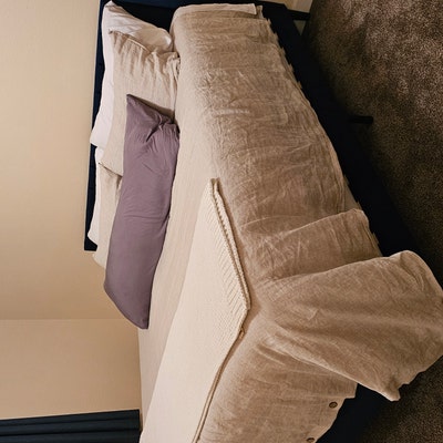 Tissue Cover Box, Linen Fabric Tissue Cover With Cotton Muslin Lining ...