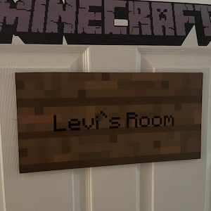 Minecraft Inspired Foam Backed Signs 8 X 16 - Etsy Australia