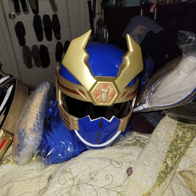 ANIKI Ninja Storm Crimson / Navy Thunder Ranger Cosplay Helmet - Etsy