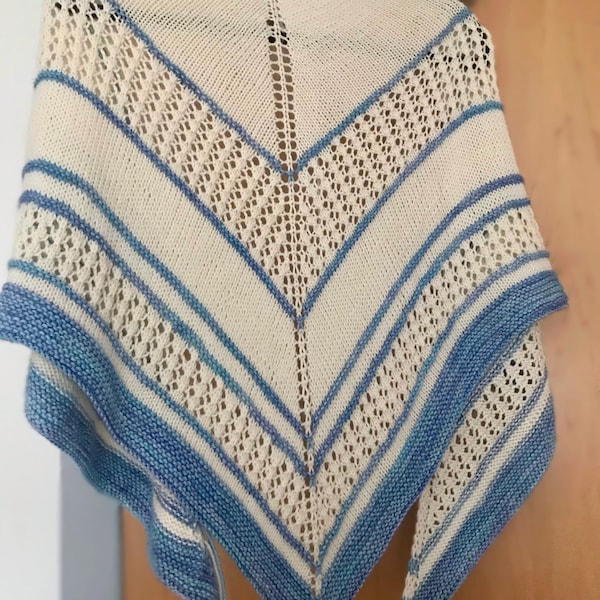 Easy Versatile Knitting Pattern for Scarf or Shawl With Baby Blanket ...