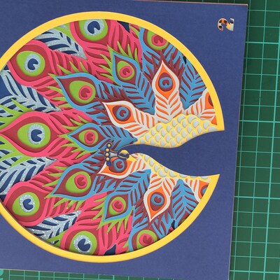 3D PEACOCK SVG PEACOCK Shadow Box for Cricut for Silhouette - Etsy