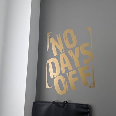 No Days Off Gym Wall Vinyl Decal Training Motivational Quote - Etsy
