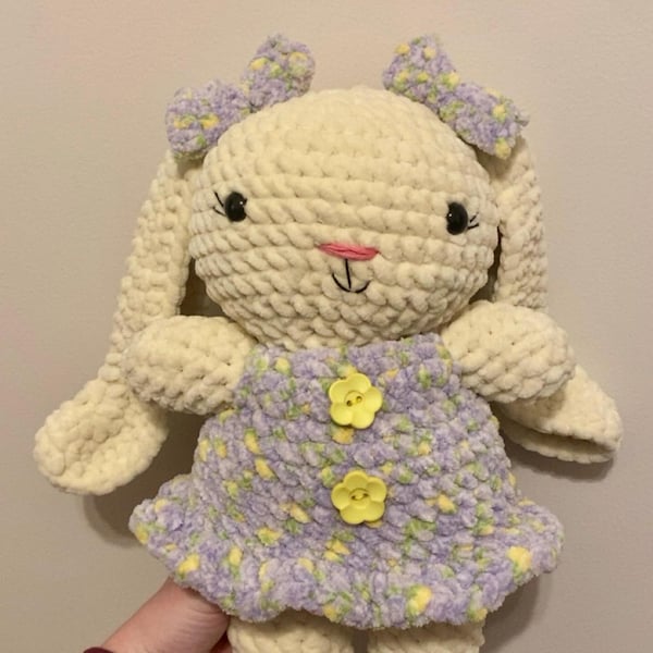Bunny in a Dress Crochet Pattern - Etsy