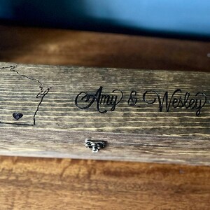 Custom Double Wine Box for Two Bottles. Personalized for Your Wedding ...