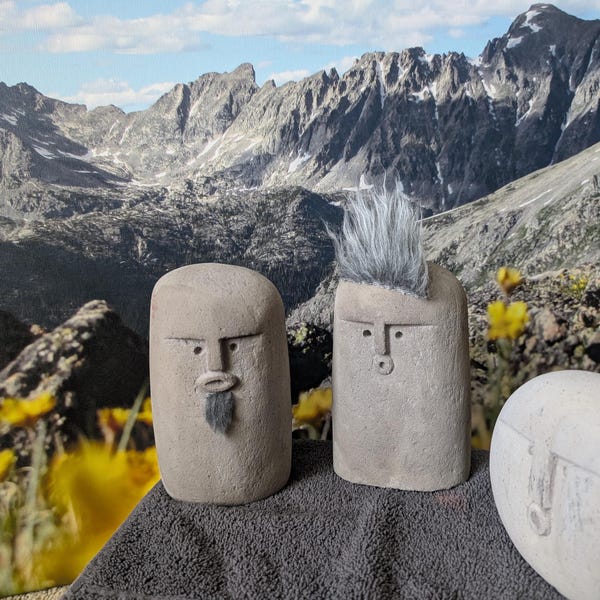Funny Stone , Stone Face Figurine, Meme Funny Stone, Stone Carving Face ...