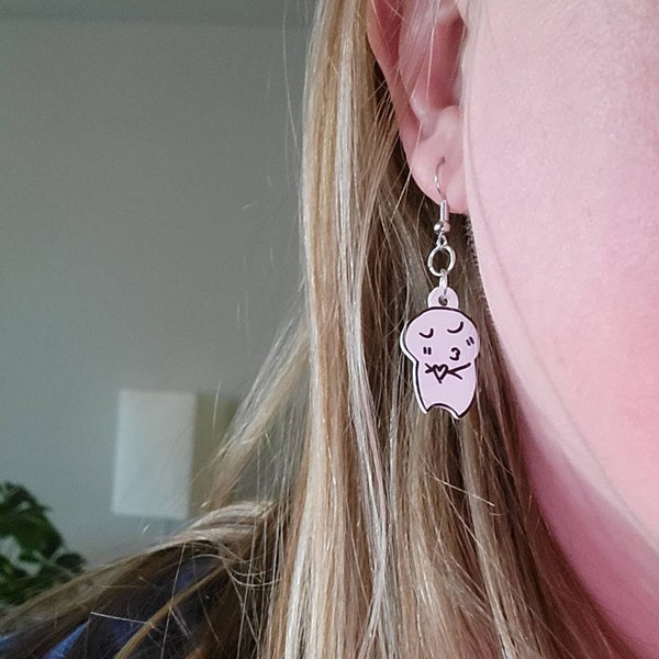 Handmade ATEEZ Atiny Yeosang Hehetmon Drawing Kpop Earrings - Etsy