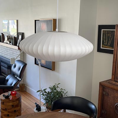 Mid Century Bubble Discus Pendant Lamp - Etsy