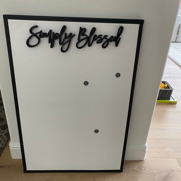 Large Personalized Magnet Board-custom Magnetic Message Board-kids Art ...