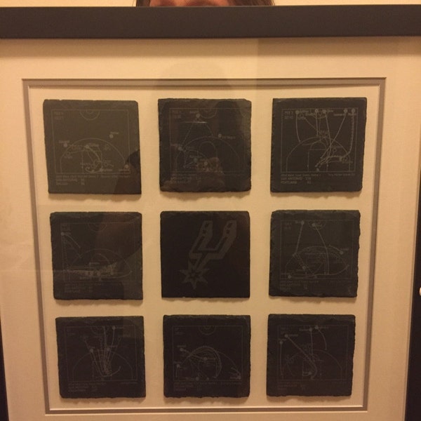 Greatest Spurs Plays: Slate Coasters (set of 4) - Etsy