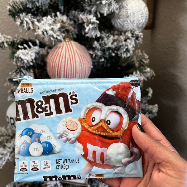 NEW! M&m’s Caramel Candy Wrapper Up-cycled Zippered Bag/pouch - Etsy