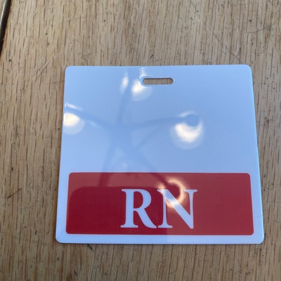 Red RN Badge Buddy Free Shipping Red Badge Buddy for Registered Nurses ...