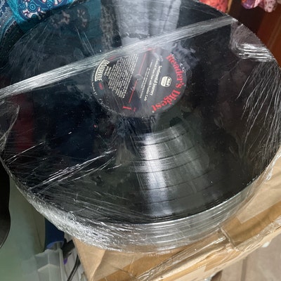 12 Random Used Vinyl Record Albums WITHOUT Jackets for Crafting ...
