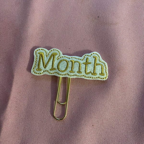 Month Paper Clip - Planner Paper Clip - Planner Paperclip - Planner ...