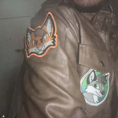 Vorehub Furry Themed Embroidered Patch - Etsy