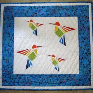 Hummingbird Paper Pieced PDF Quilt Block Pattern - Etsy