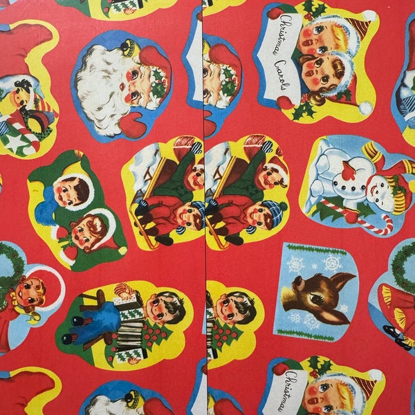 Christmas Gift Tags Printable, Vintage Christmas, Retro, Digital ...