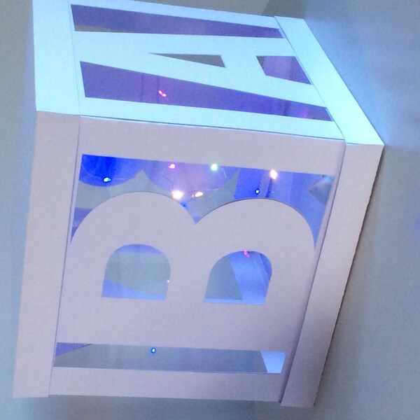 SVG File Makes Boxes Spelling Baby Now With Blank Box for Scan N Cut ...