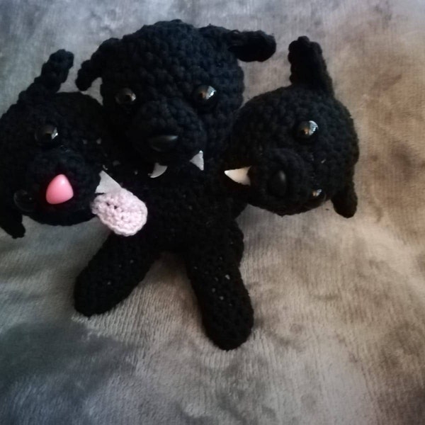 Cerberus Hellhound Crochet Pattern, Dog Amigurumi/ Kawaii Crochet PDF ...