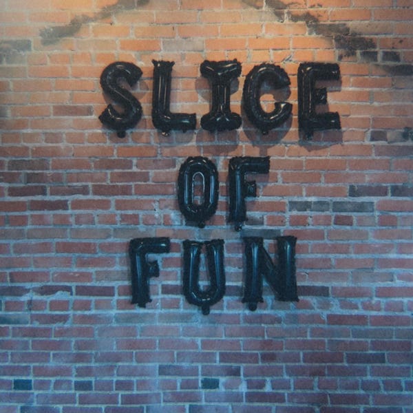 Slice of Fun Balloon Banner | Pizza Birthday Party Balloon | Pizza Baby ...
